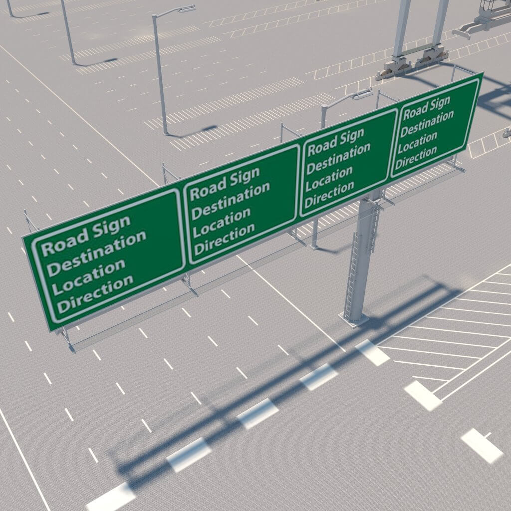 Road Sign - 3D Model by TheBeachMarket