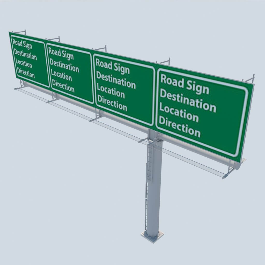 Road Sign - 3D Model by TheBeachMarket