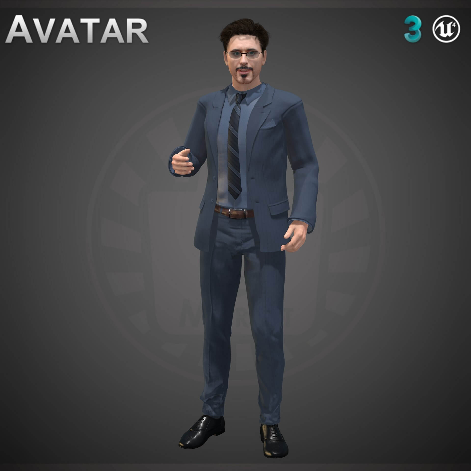 Robert Downey - 3D Model by TheBeachMarket