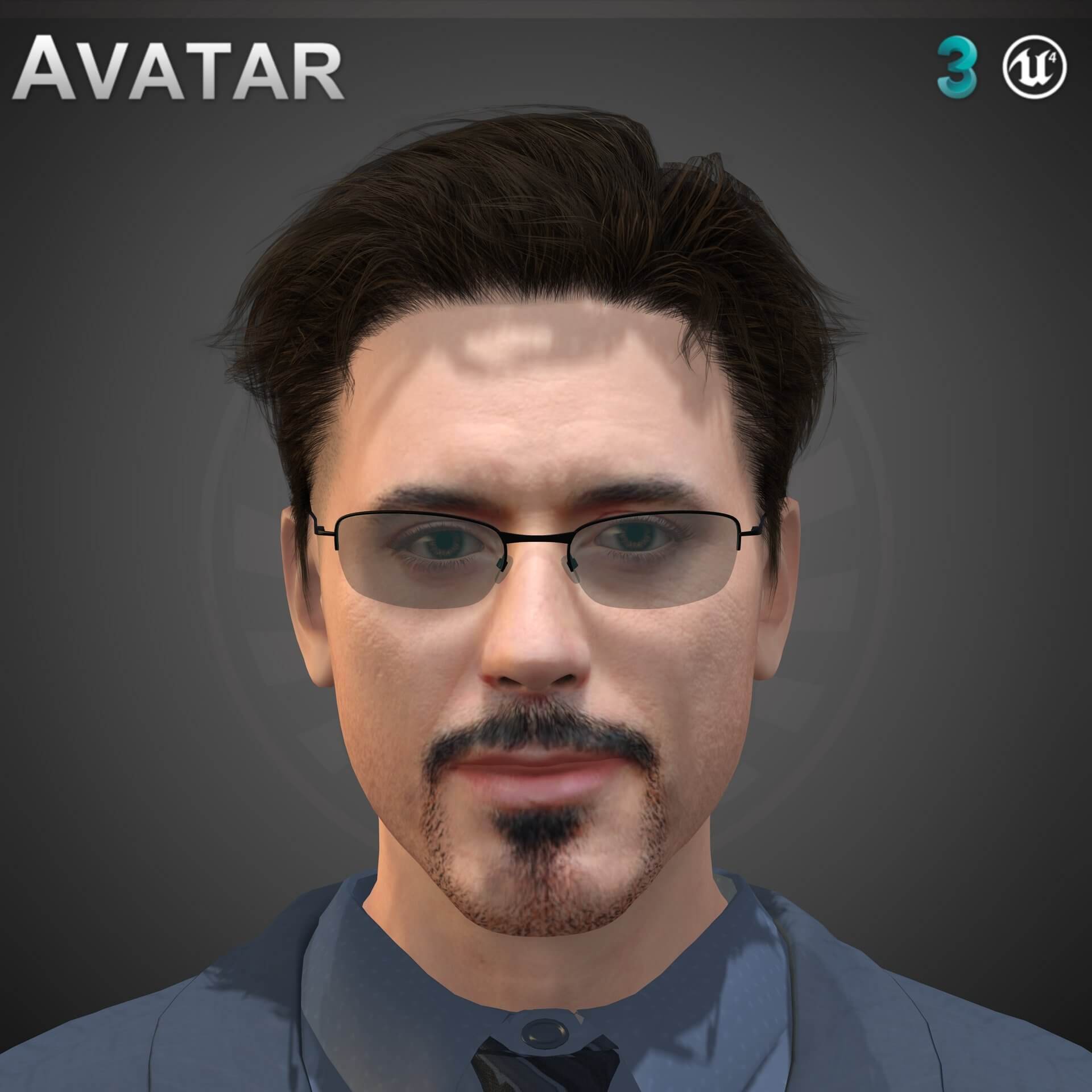 Robert Downey - 3D Model by TheBeachMarket