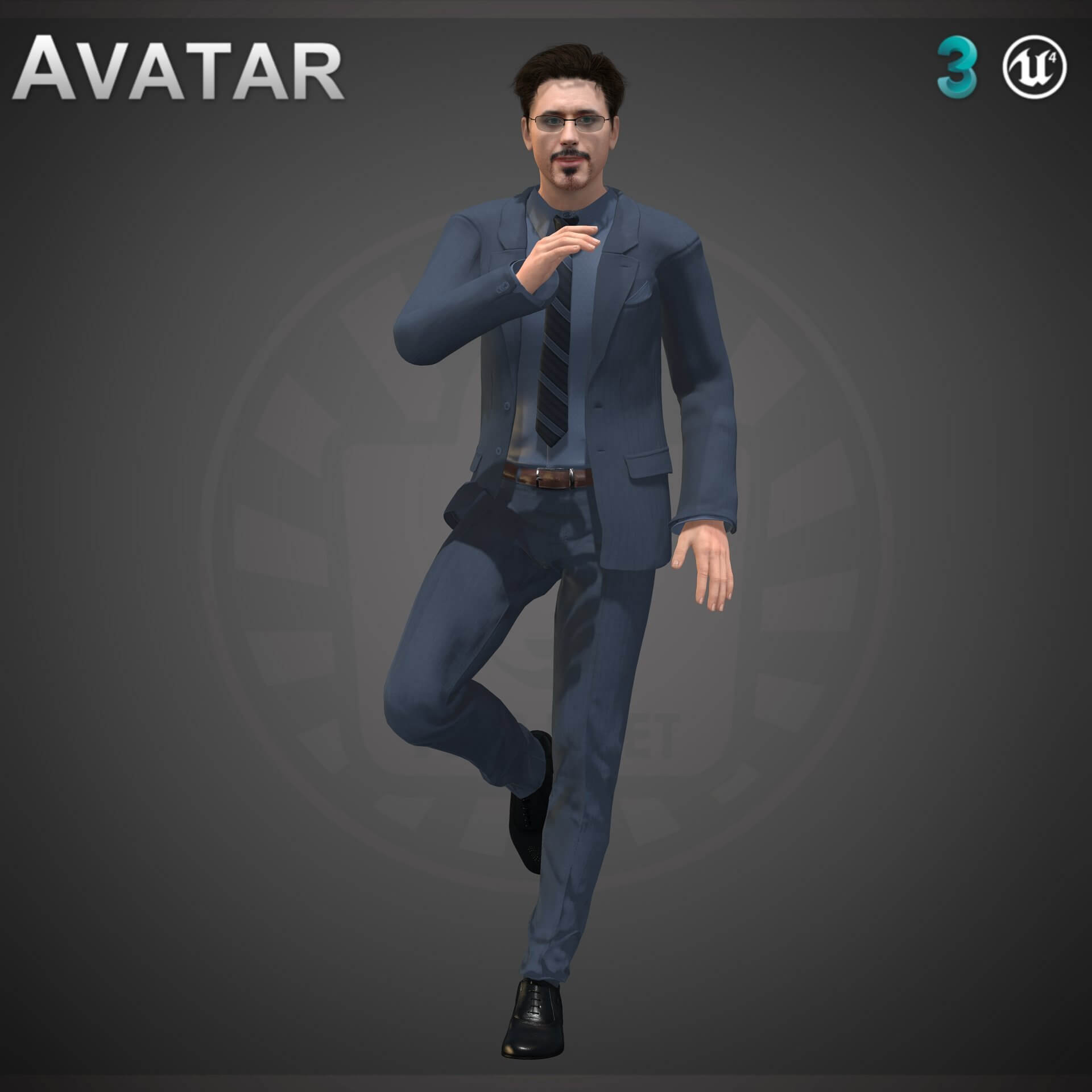 Robert Downey - 3D Model by TheBeachMarket