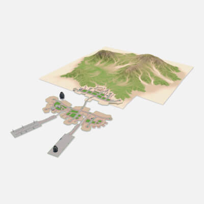 Serini City Island - 3D Model by TheBeachMarket