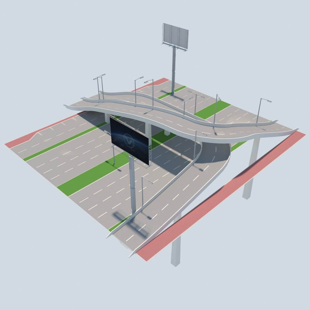 T-Flyover 3D Model by TheBeachMarket