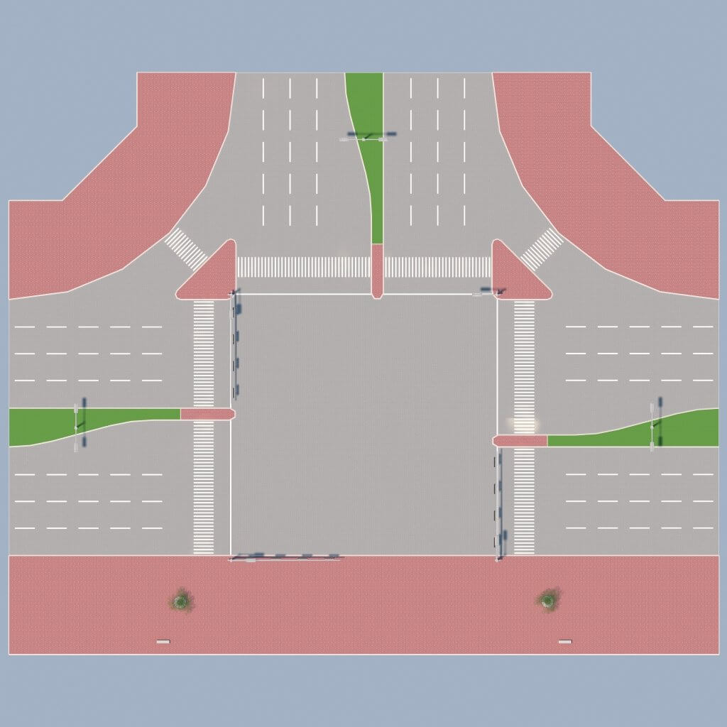 T-Junction Signal 3D Model by TheBeachMarket