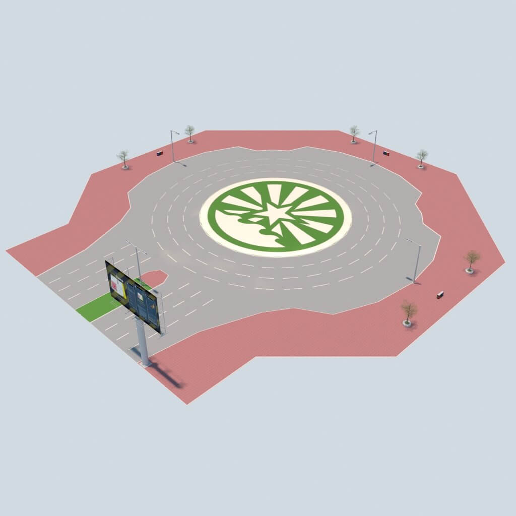 U-Turn 3D Model by TheBeachMarket