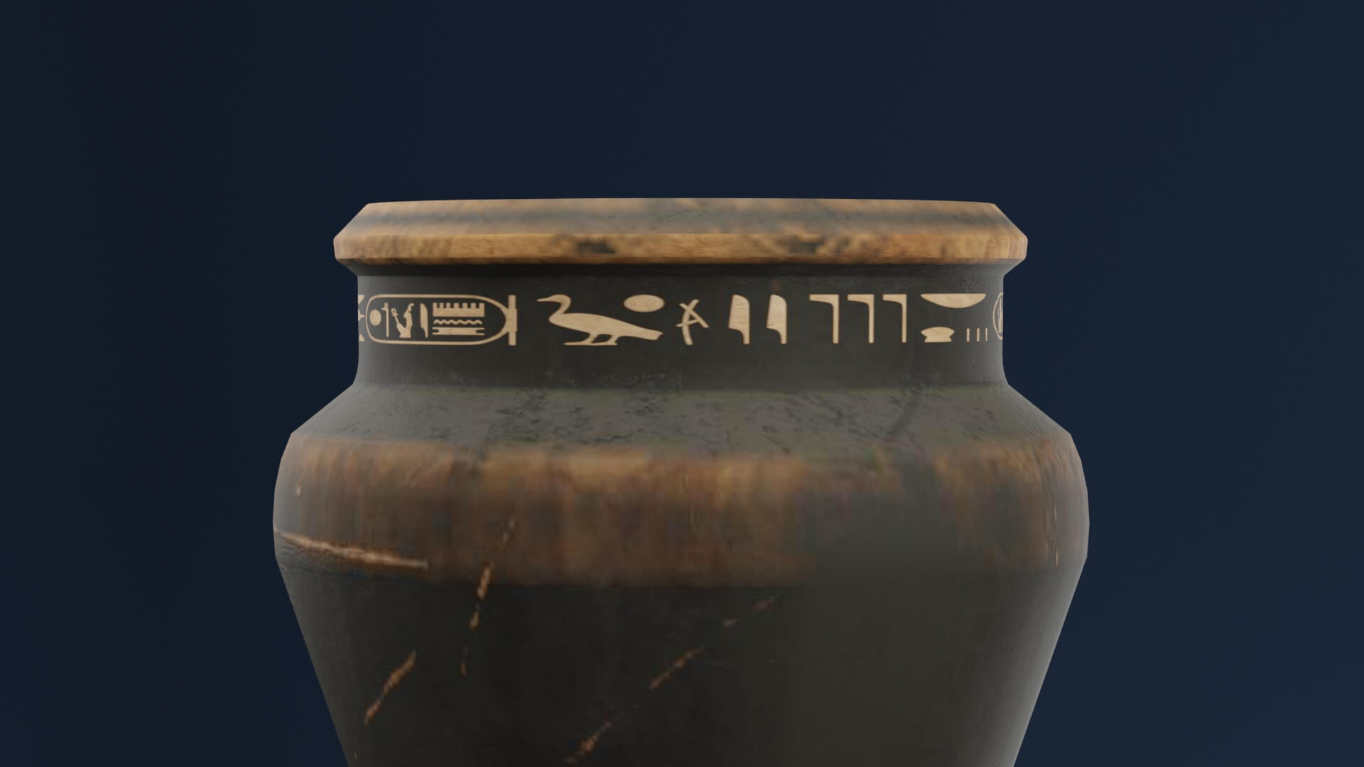 Ancient Egyptian Pot - 3D Model by thedazking