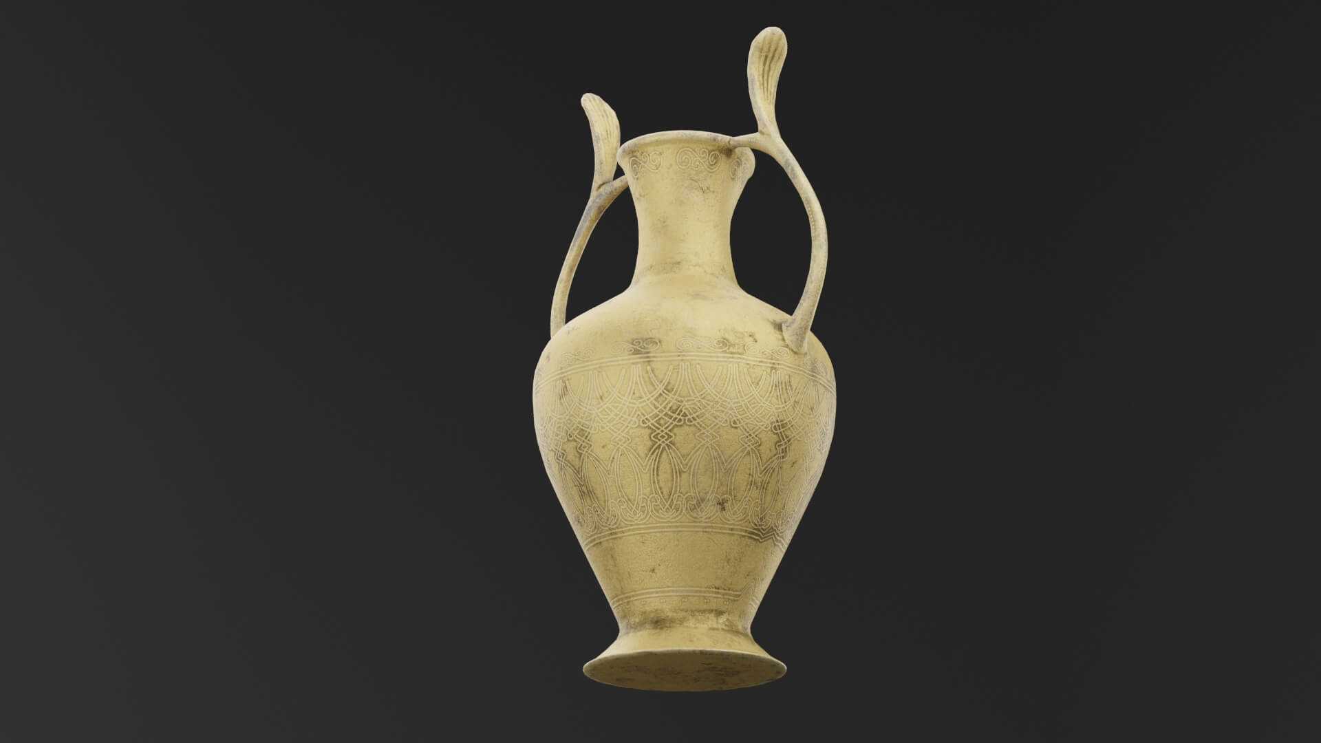 Ancient Golden Urn - 3D Model by thedazking