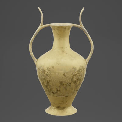Ancient Golden Urn - 3D Model by thedazking