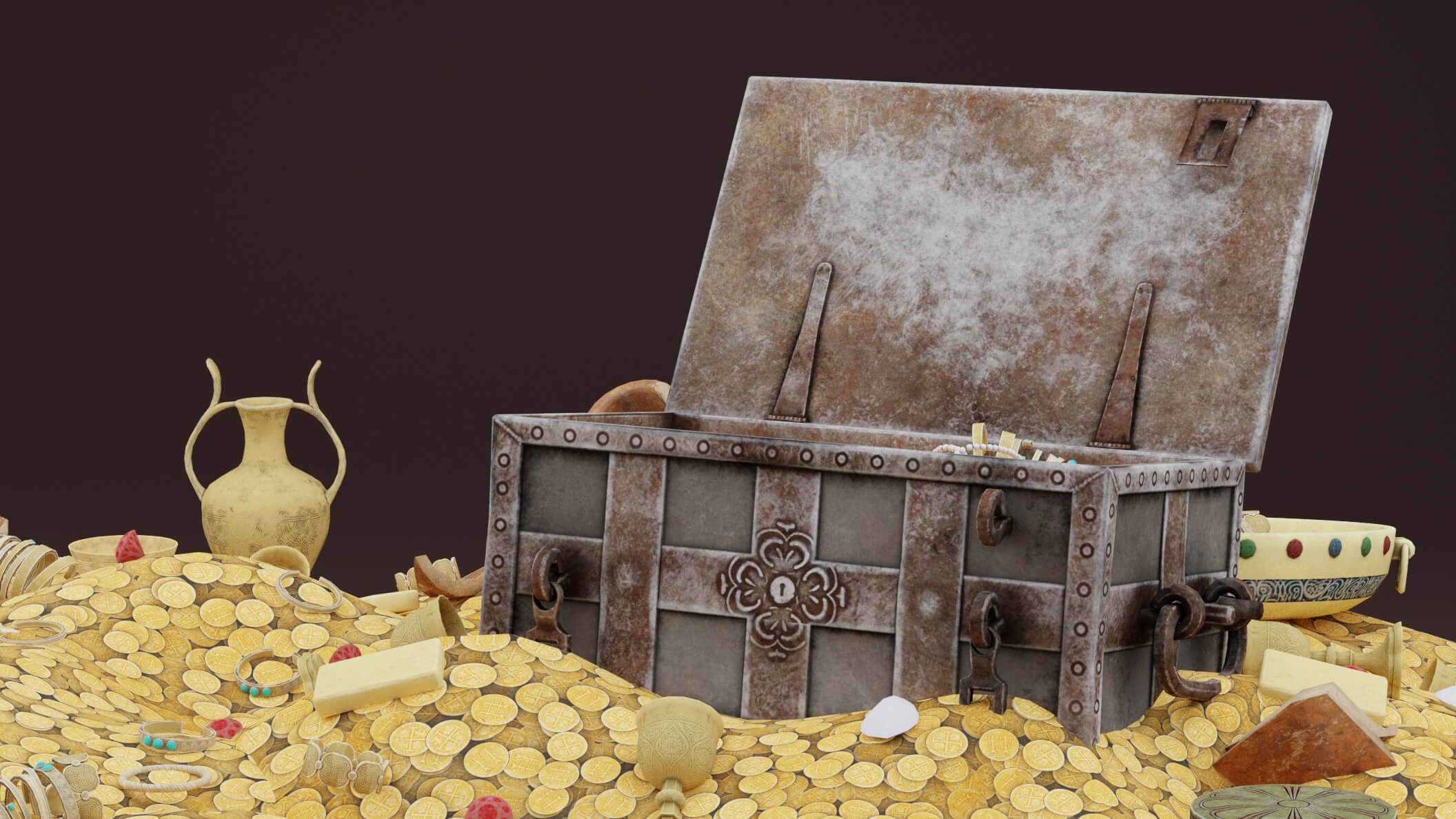 Ancient Treasure - 3D Model by thedazking
