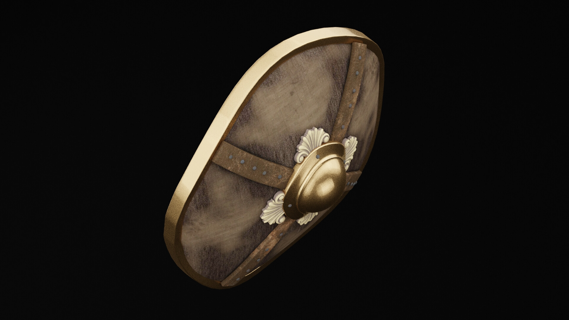 Ancient War Shield - 3D Model by thedazking