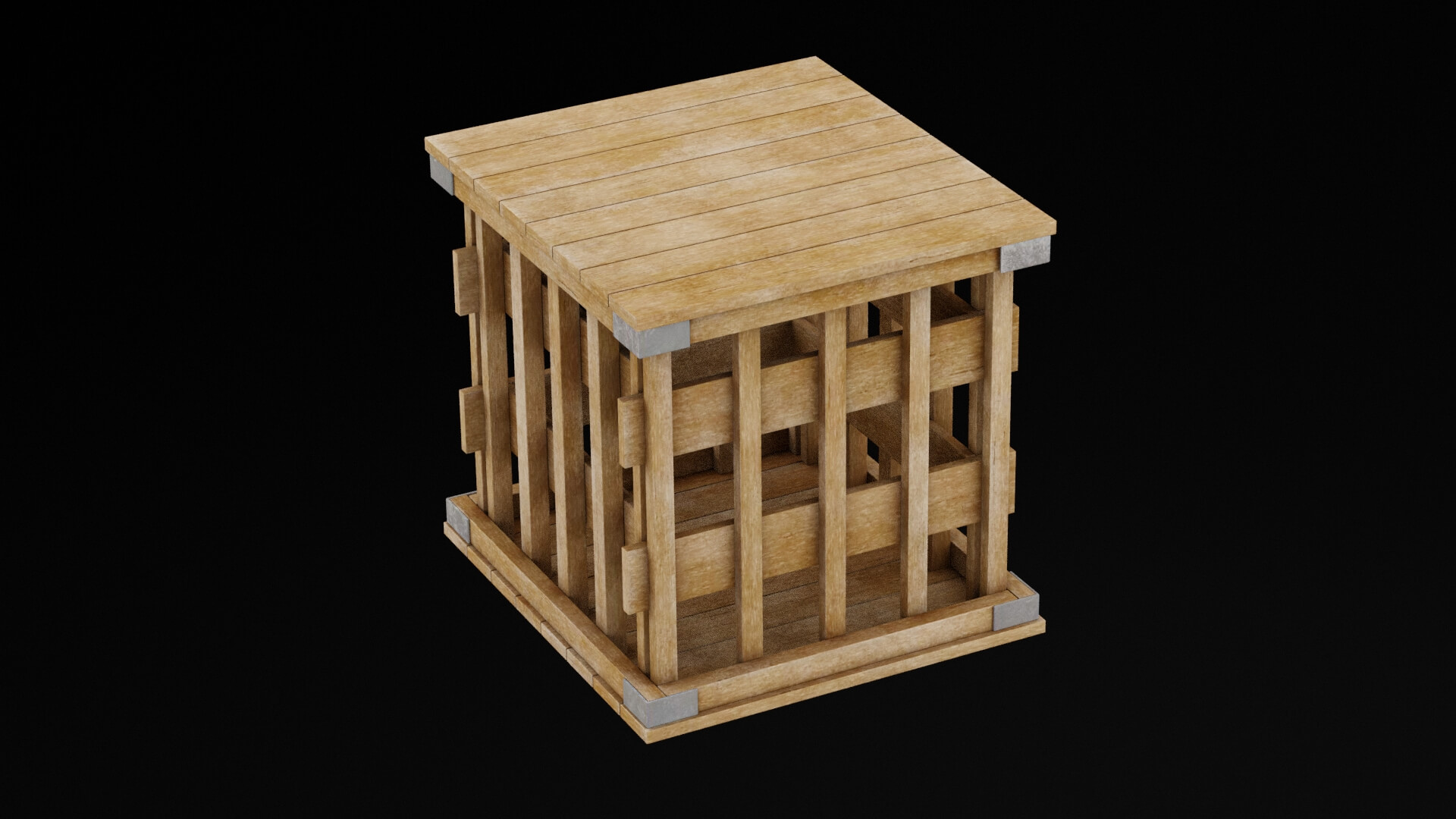 Animal Wooden Cage - 3D Model by thedazking