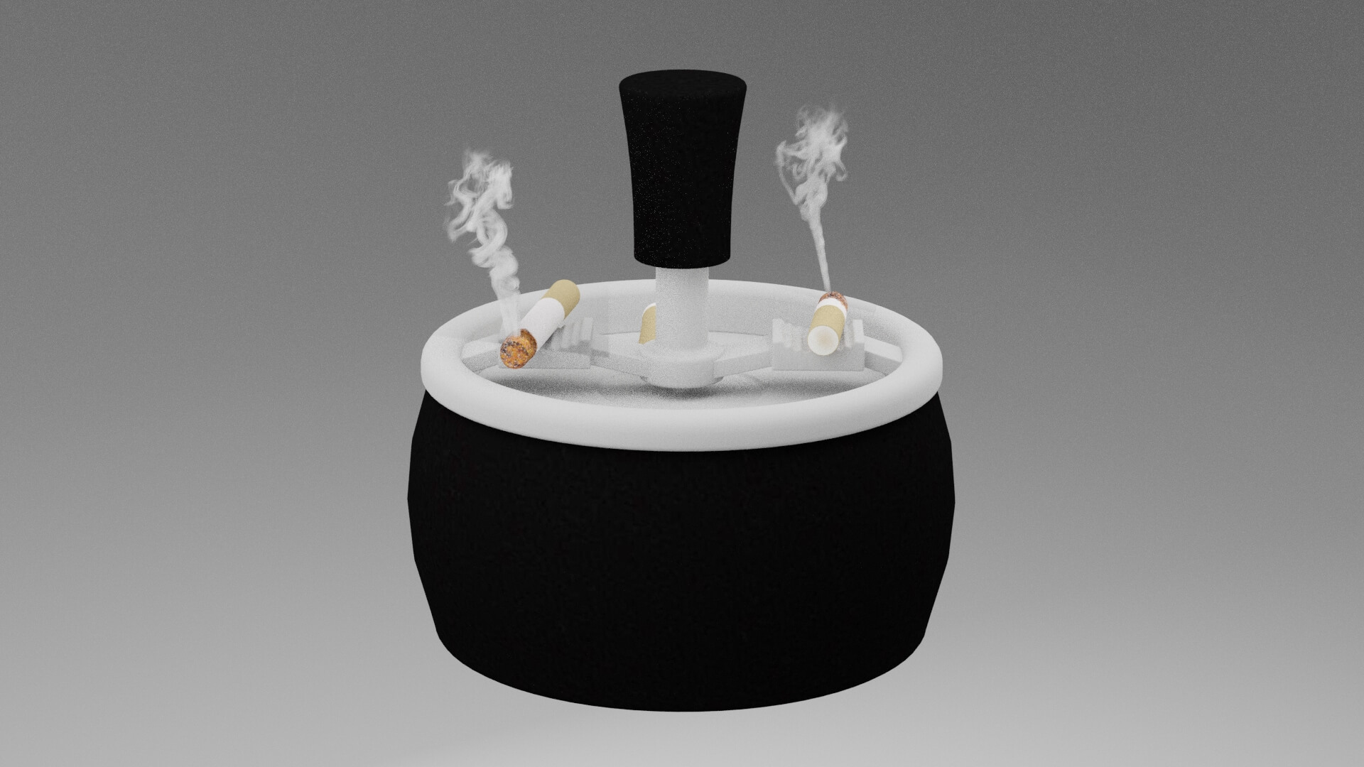 Ash Spinning Tray Ashtray Set - 3D Model by thedazking