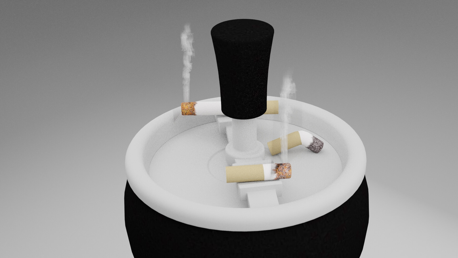 Ash Spinning Tray Ashtray Set - 3D Model by thedazking