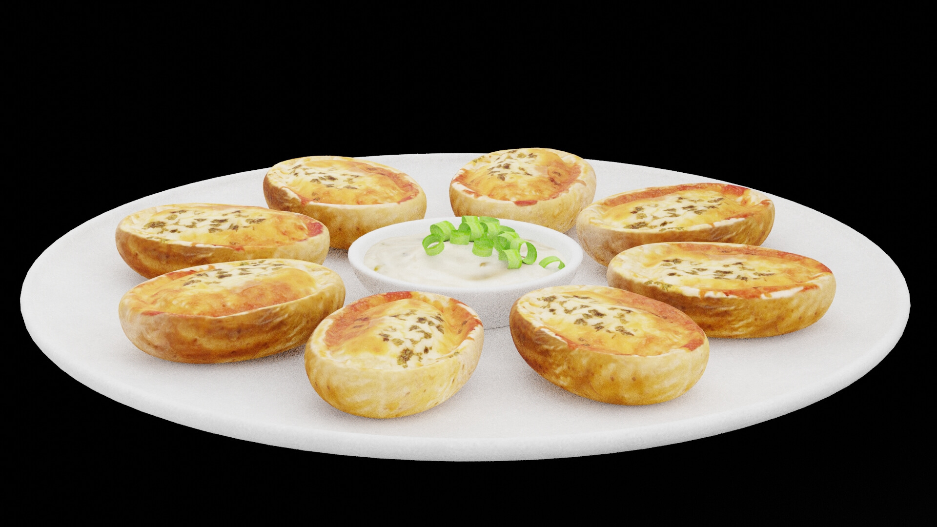 Baked Potatoes - 3D Model by thedazking