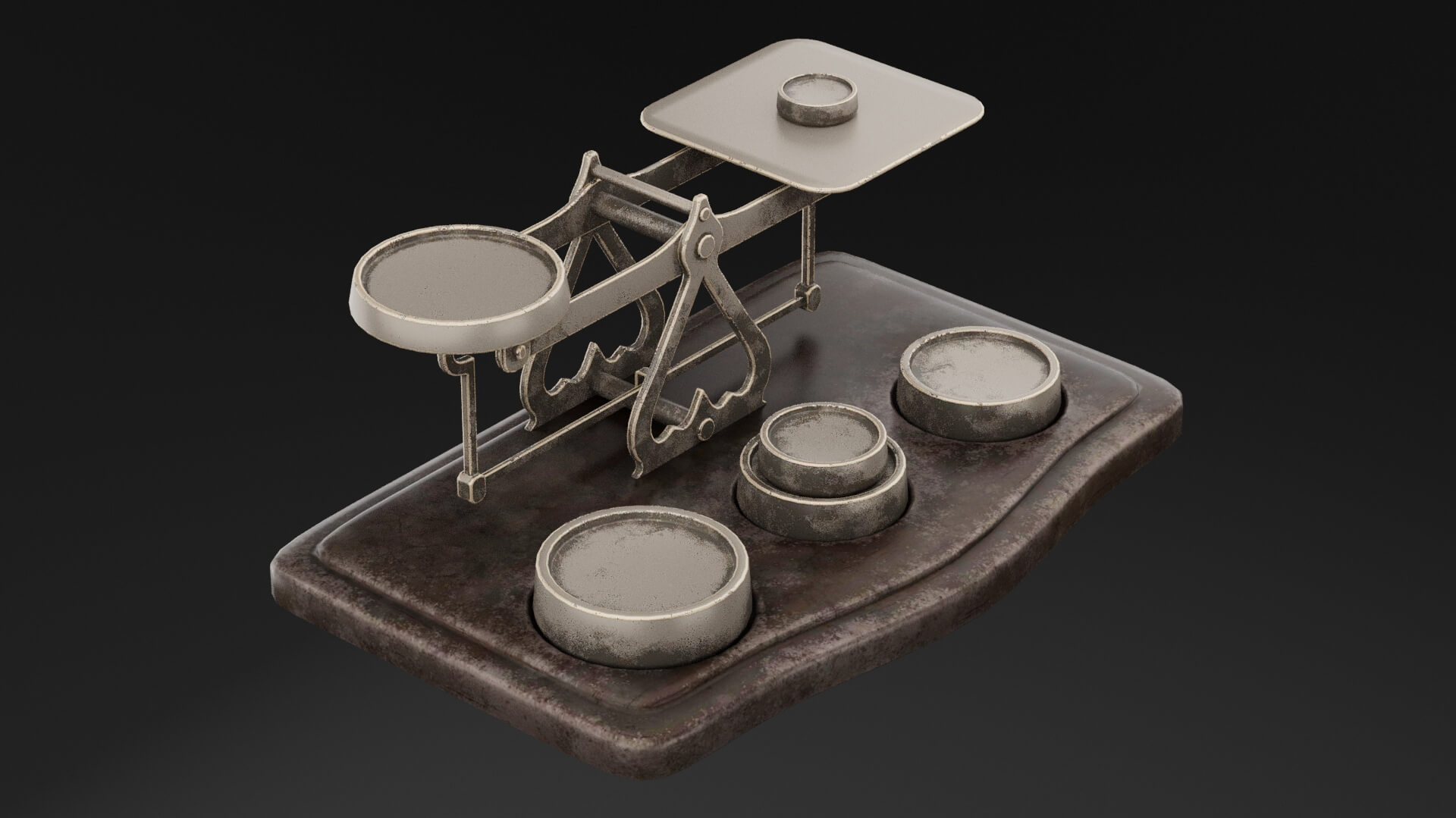 Balancing Scale - 3D Model by thedazking