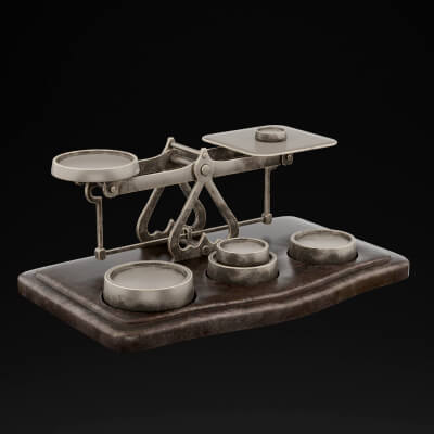 Balancing Scale - 3D Model by thedazking