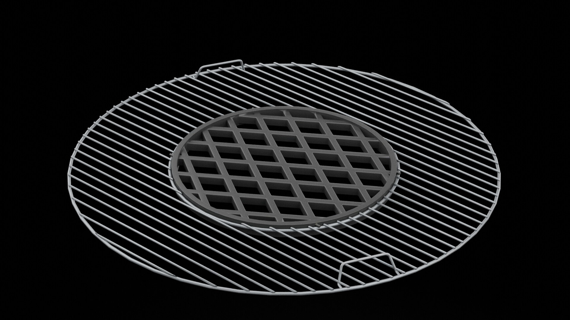 Barbecue Grid - 3D Model by thedazking