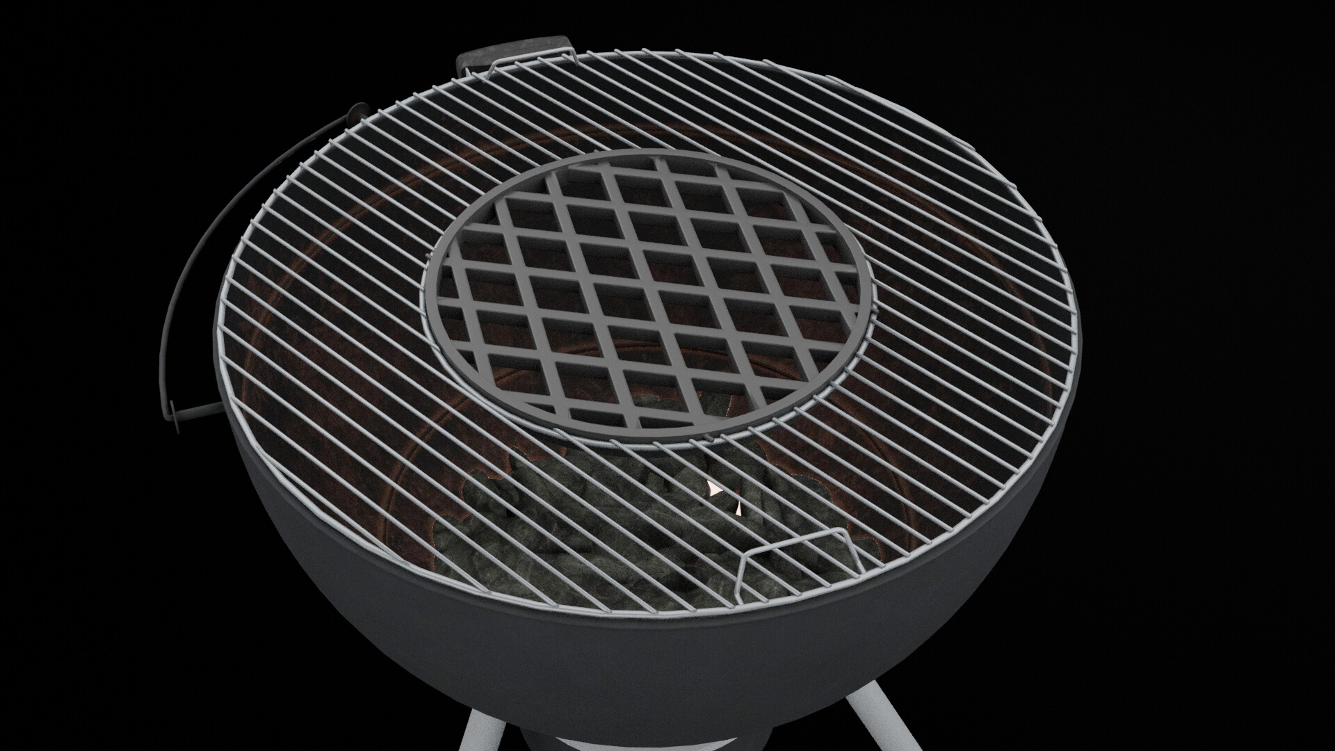 Barbecue Grill - 3D Model by thedazking
