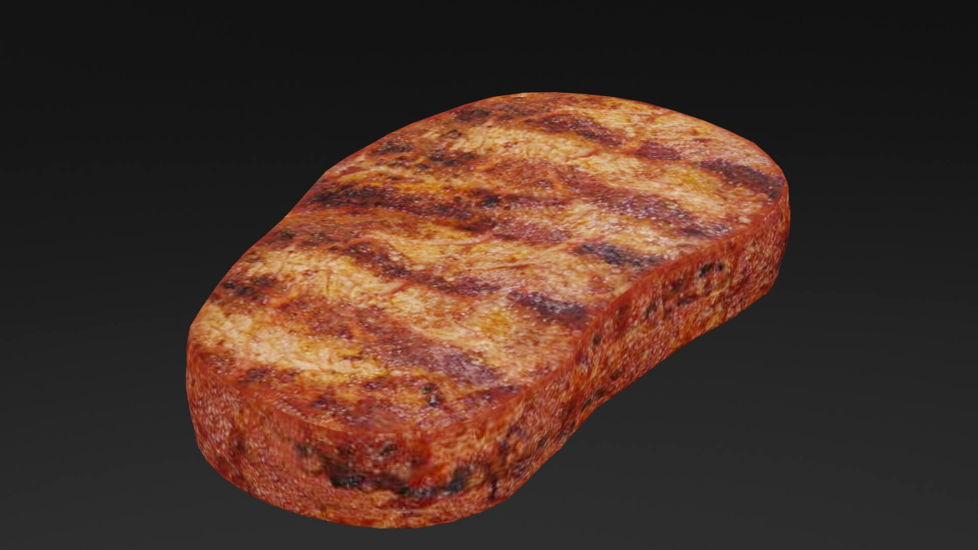 Beef Steak Food - 3D Model by thedazking