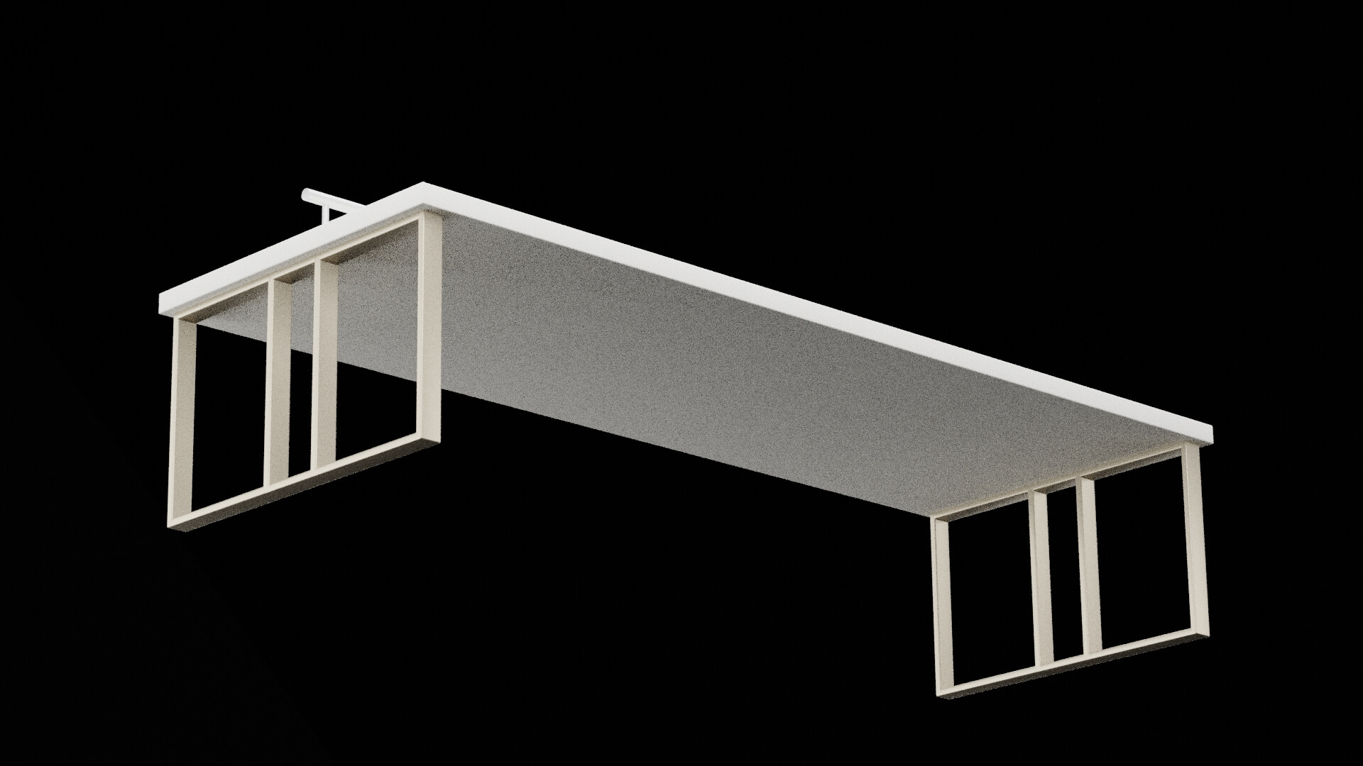 Big Dining Table - 3D Model by thedazking