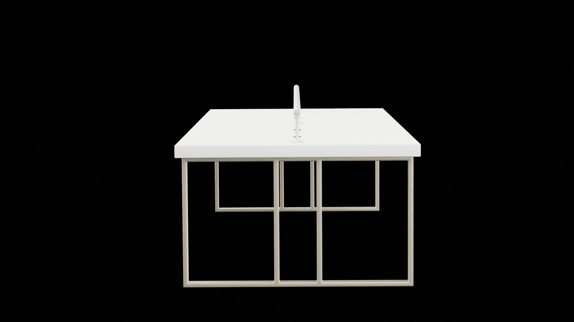 Big Dining Table - 3D Model by thedazking