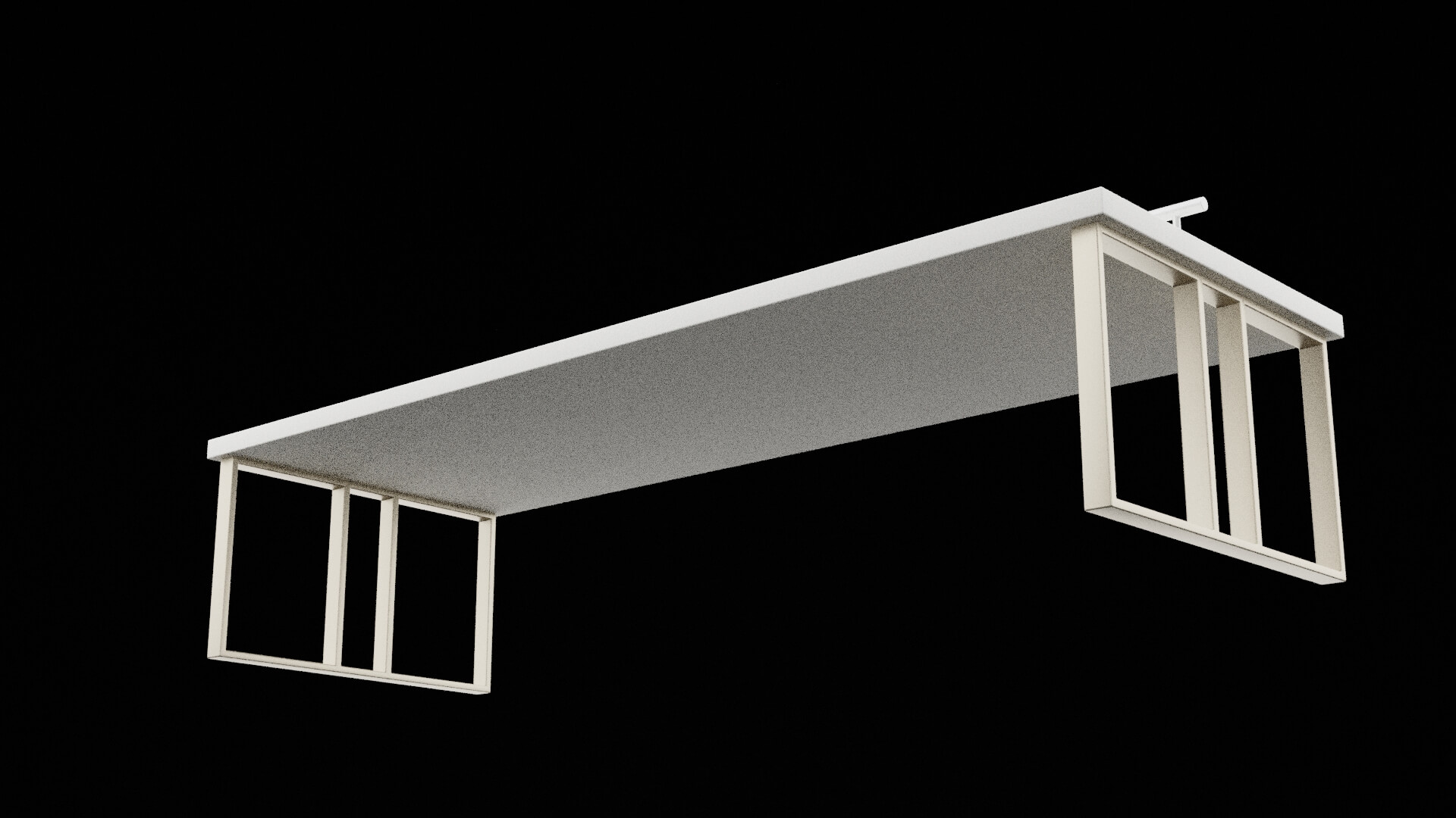 Big Dining Table - 3D Model by thedazking