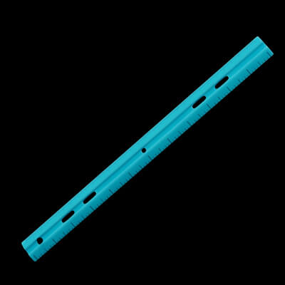 Blue Plastic Ruler - 3D Model by thedazking