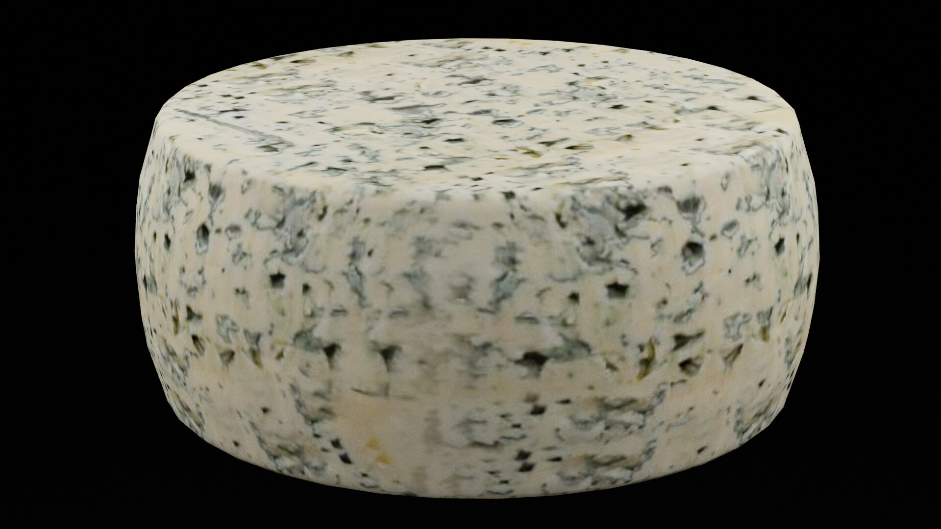 Blue Round Cheese - 3D Model by thedazking