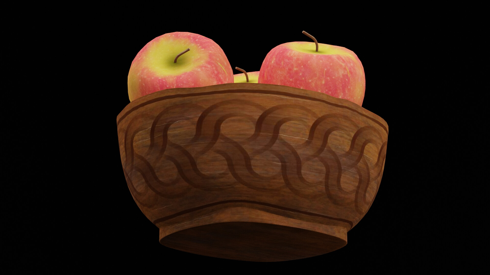 Bowl of Apples - 3D Model by thedazking