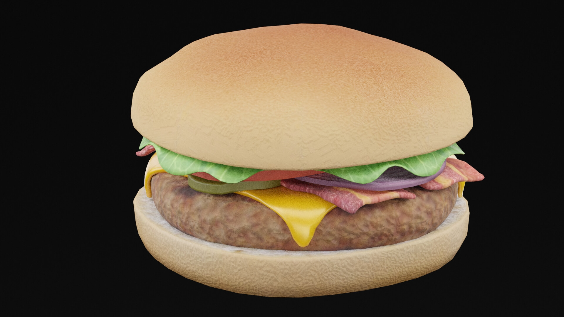 Burger Sandwich - 3D Model by thedazking