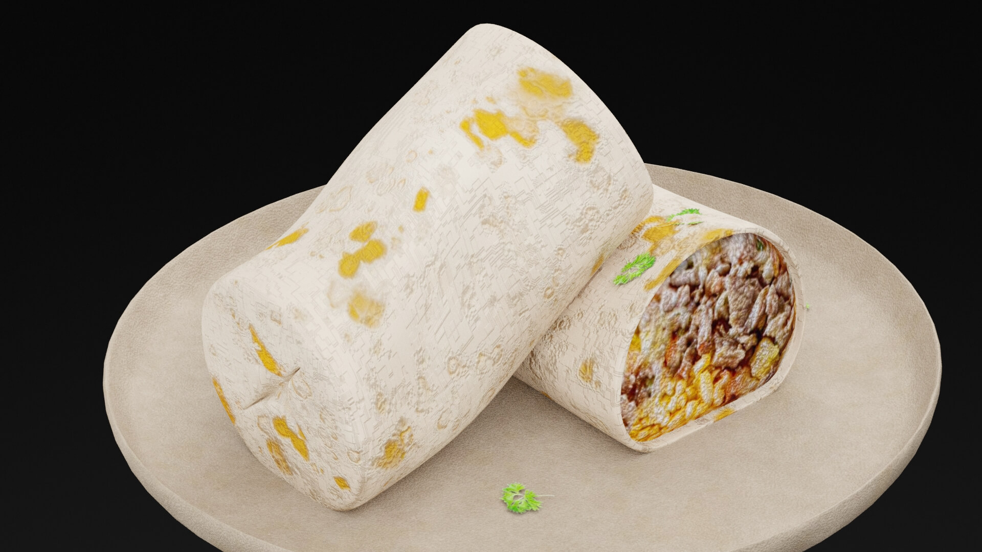 Burrito Plate - 3D Model by thedazking