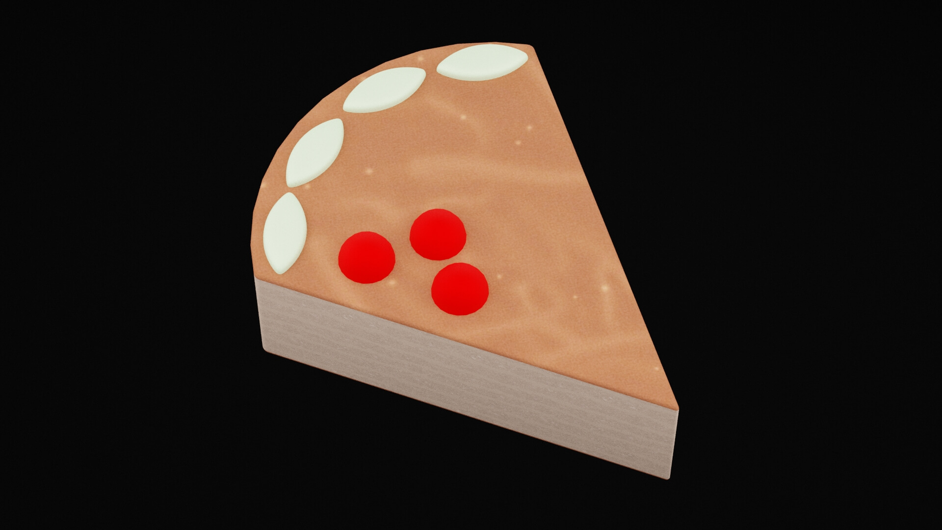 Chocolate Cake Slice - 3D Model by thedazking