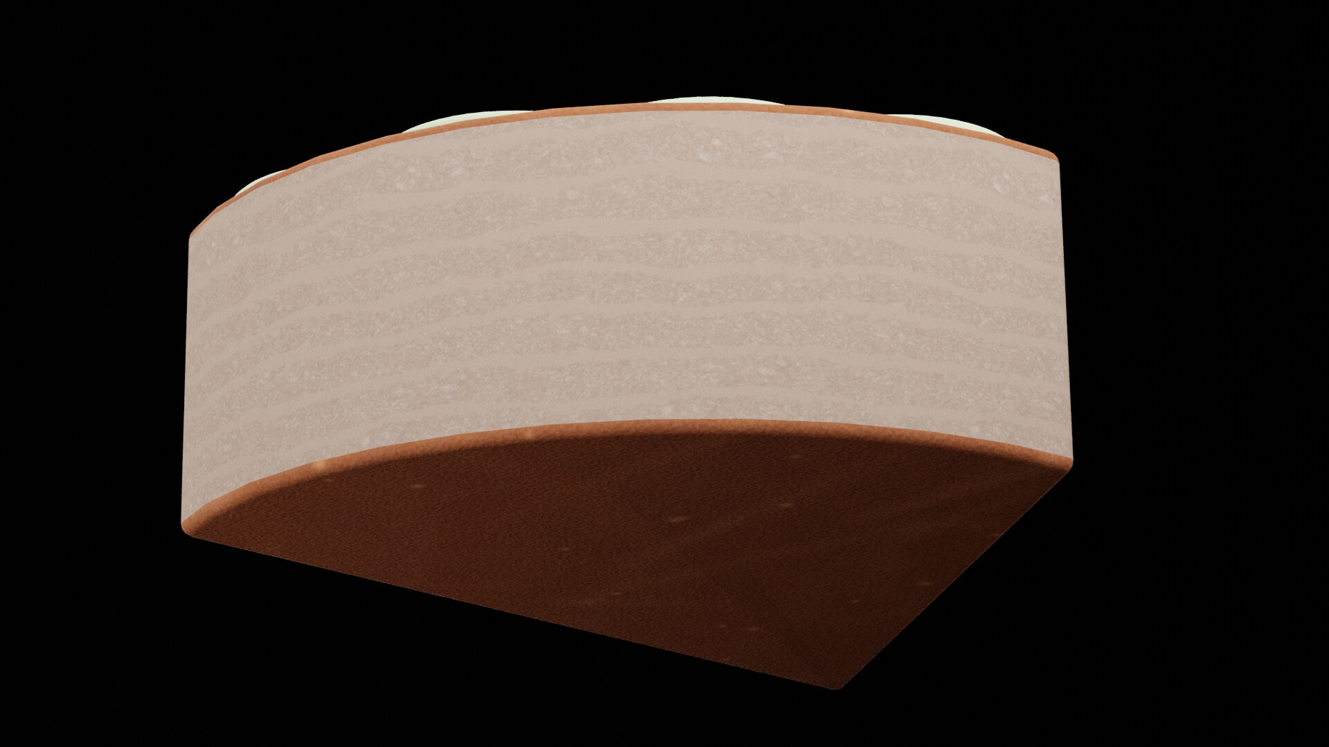 Chocolate Cake Slice - 3D Model by thedazking