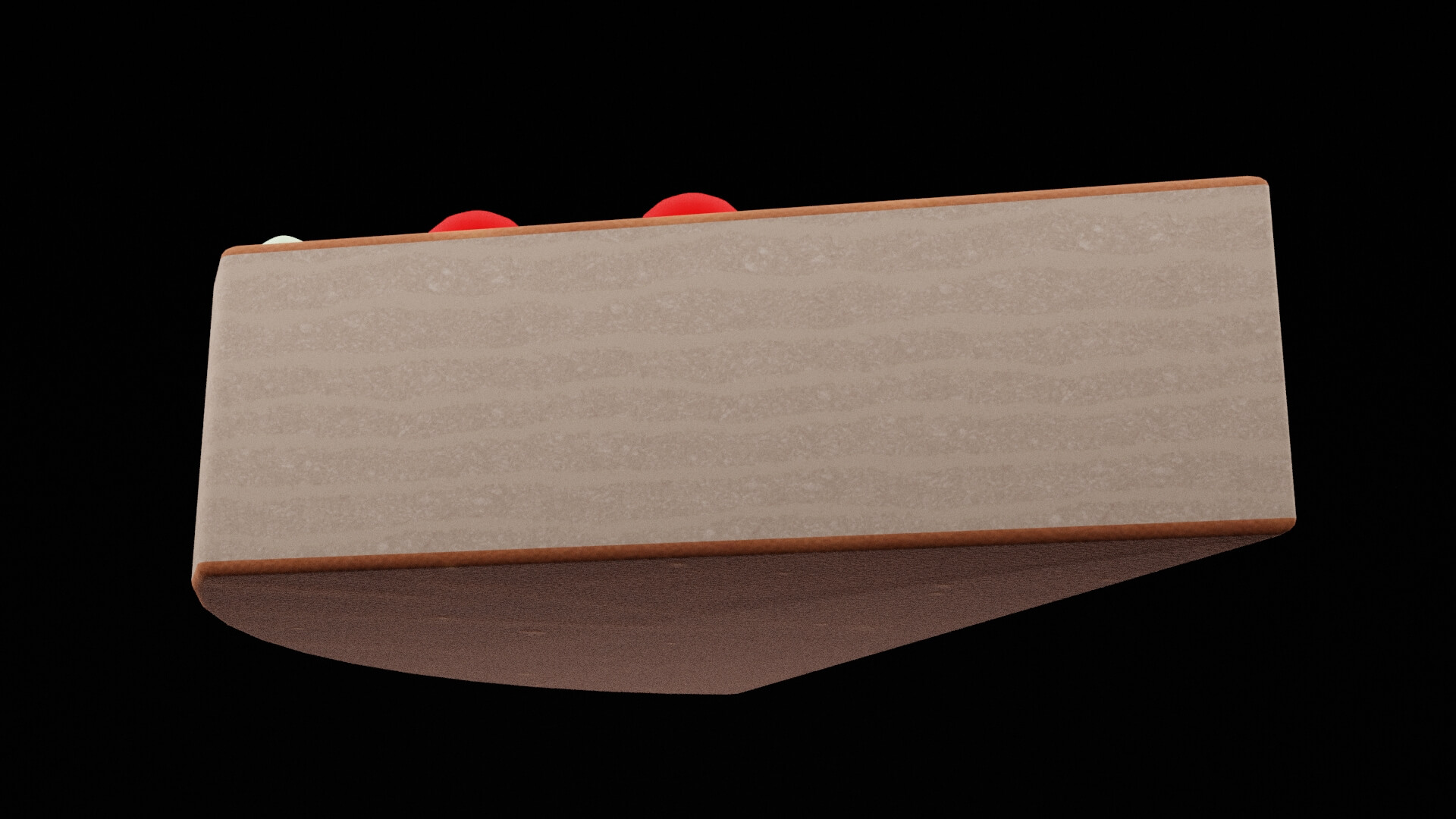 Chocolate Cake Slice - 3D Model by thedazking