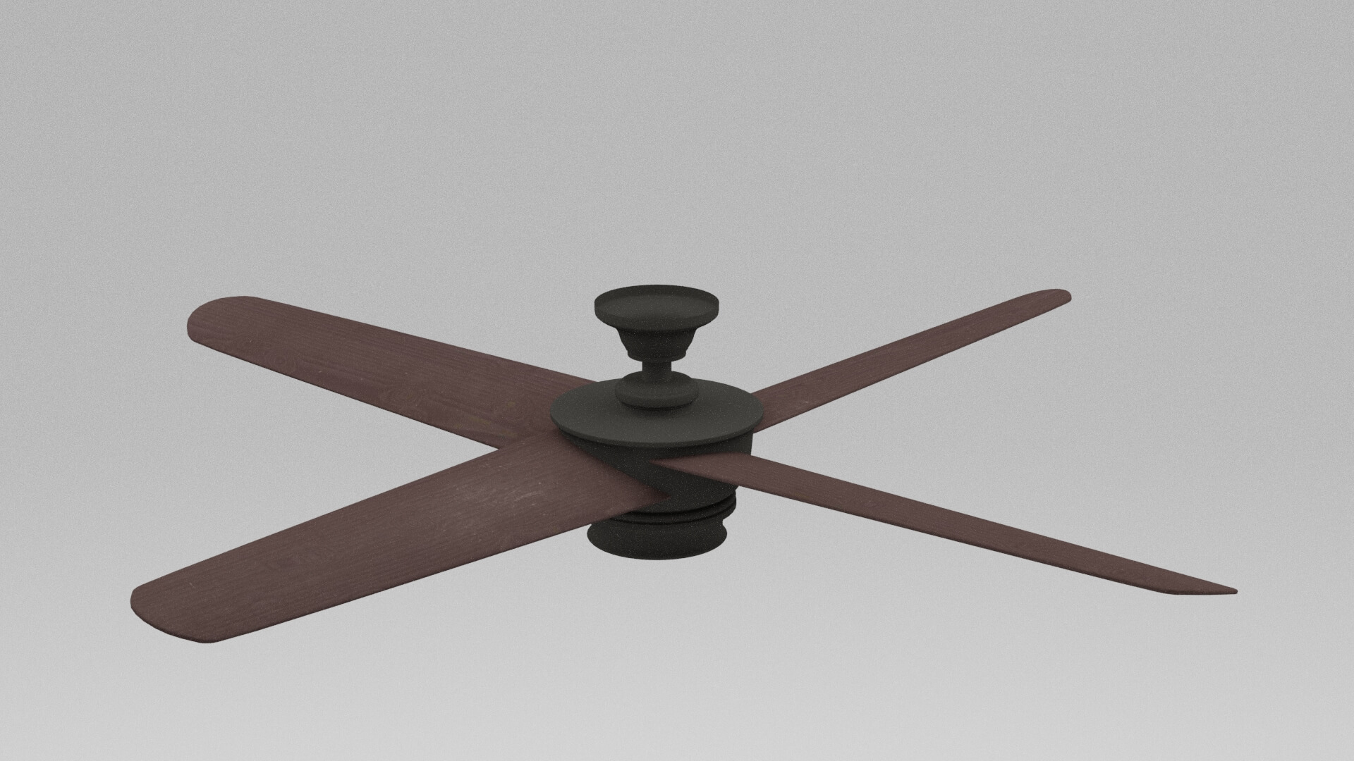 Brown Ceiling Fan - Free 3D Model by thedazking