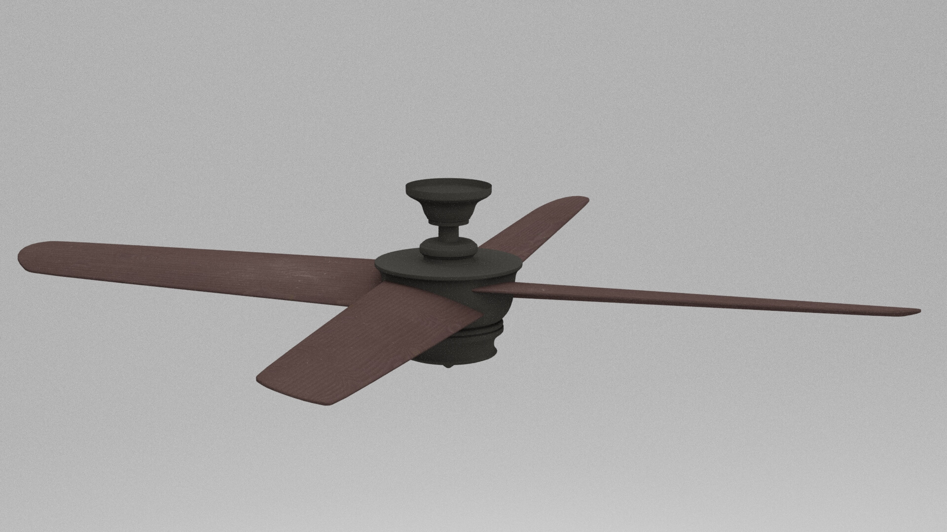 Brown Ceiling Fan - Free 3D Model by thedazking