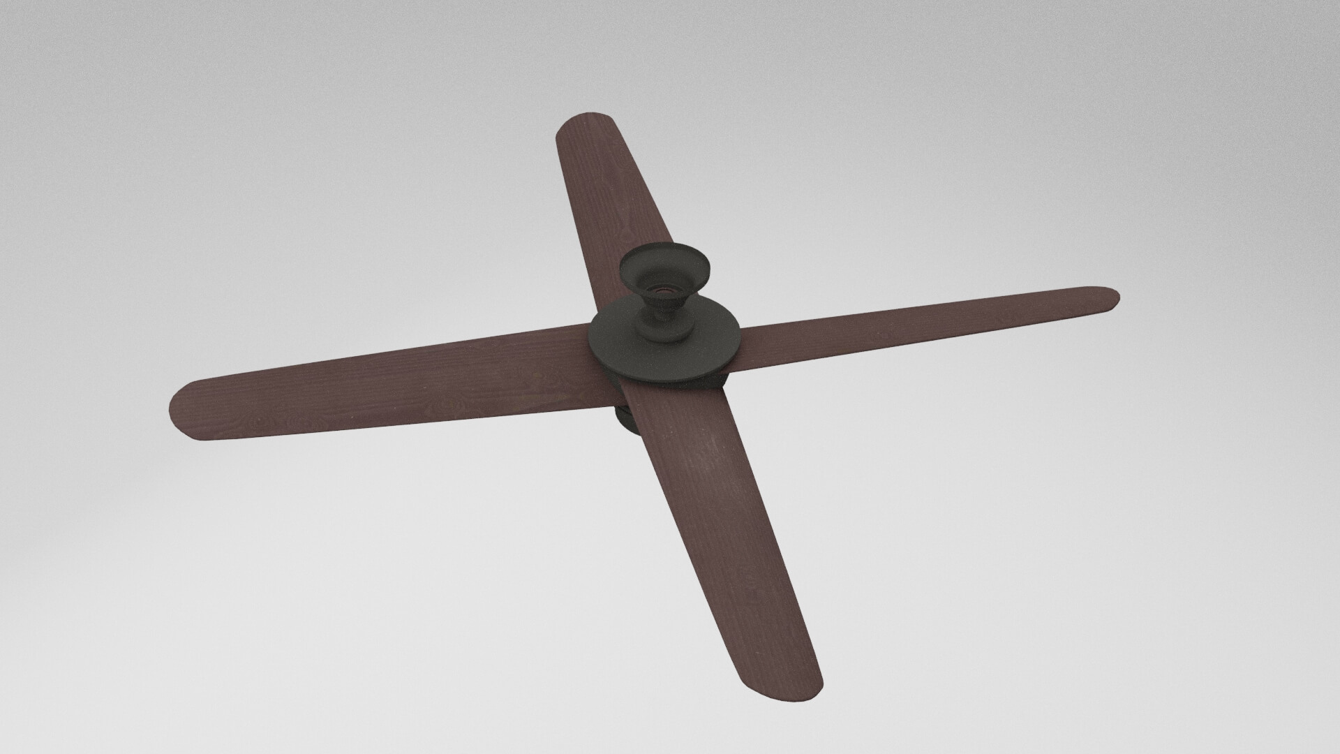 Brown Ceiling Fan - Free 3D Model by thedazking