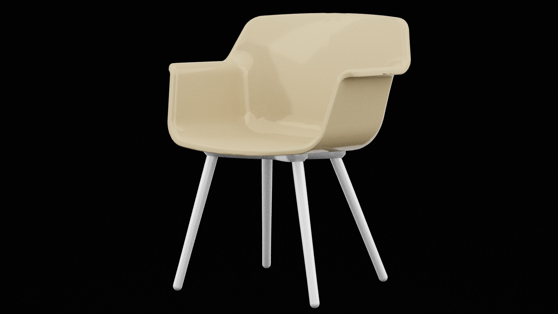 Plastic Chair - 3D Model by thedazking