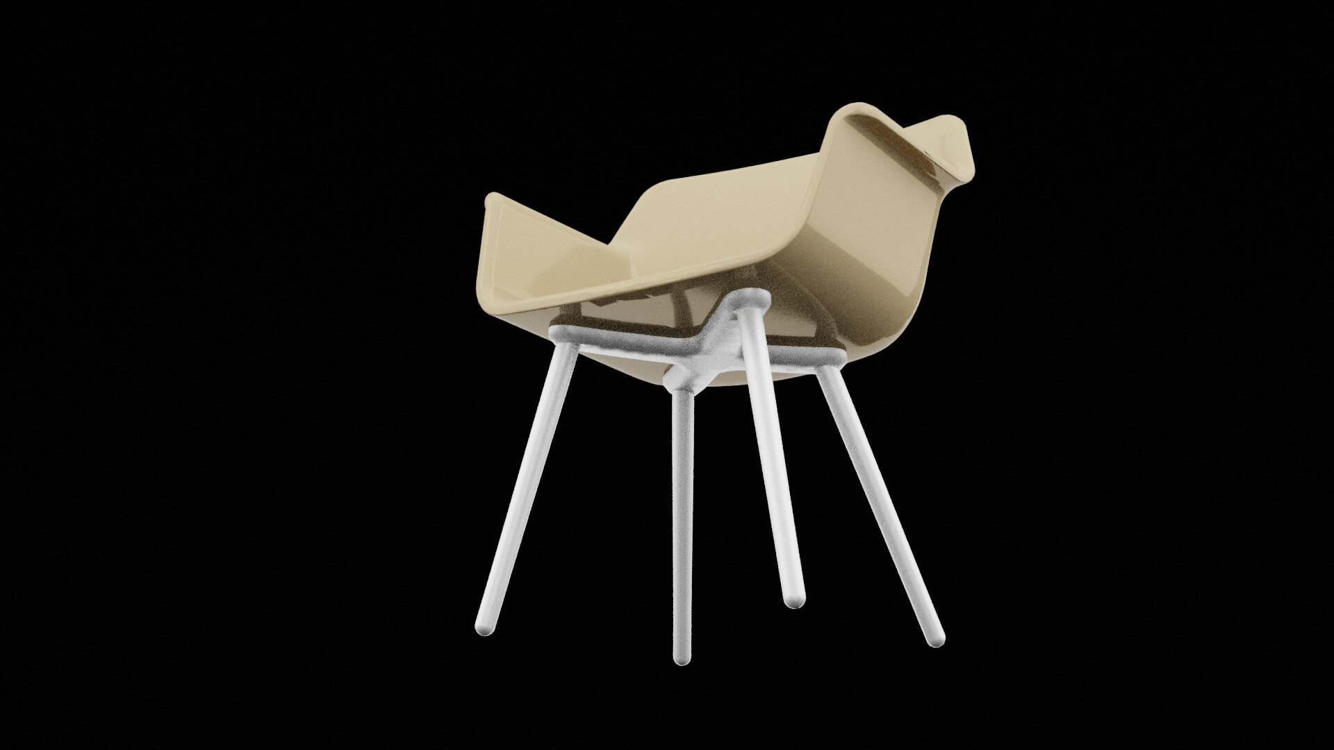 Plastic Chair - 3D Model by thedazking
