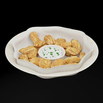 Cheese Curds - 3D Model by thedazking