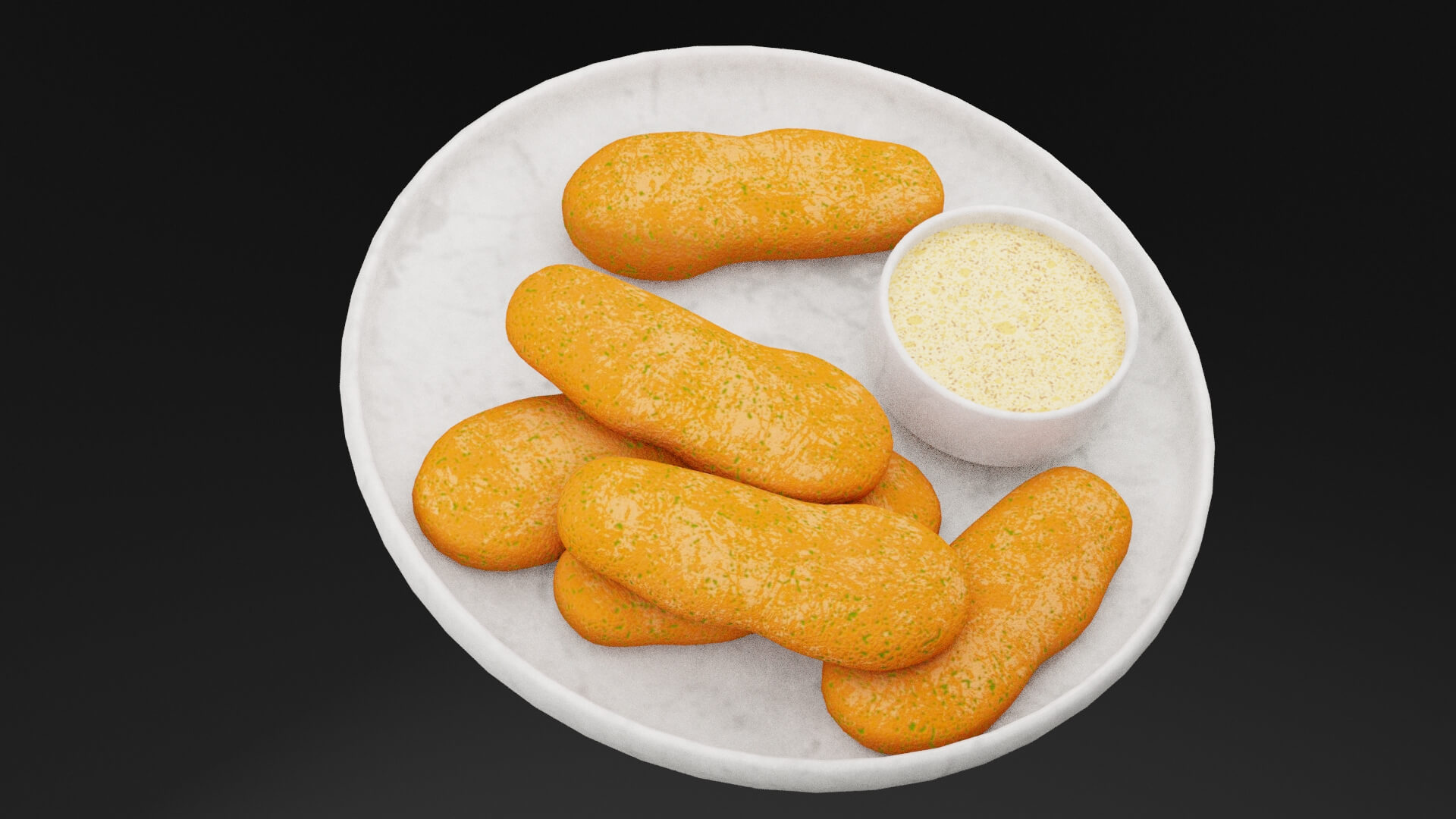 Chicken Tinder Platter - 3D Model by thedazking