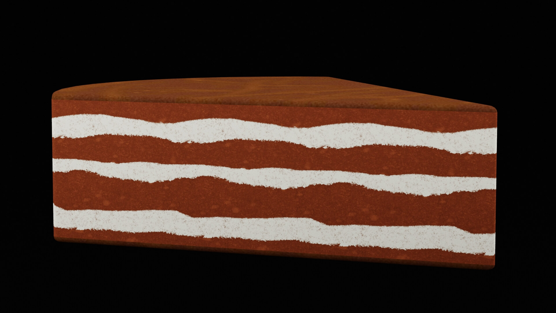 Chocolate Cake Slice - 3D Model by thedazking