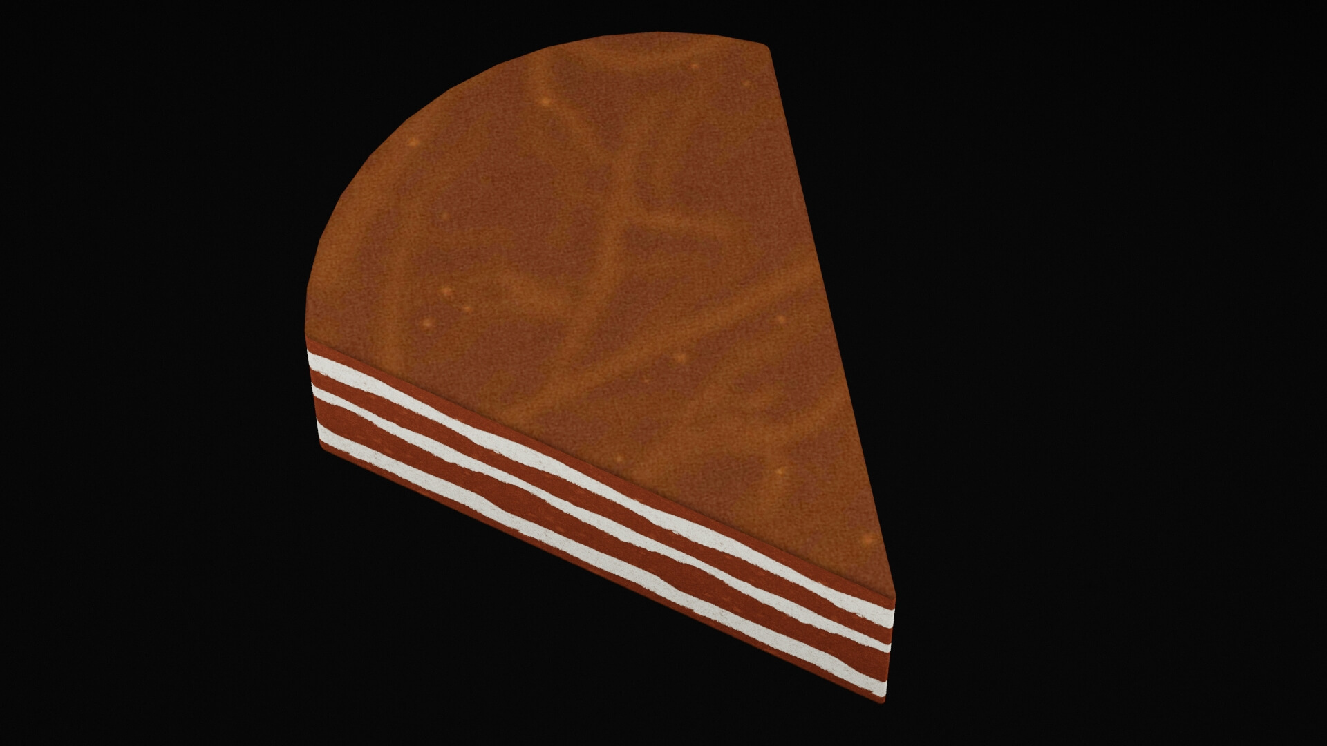 Chocolate Cake Slice - 3D Model by thedazking