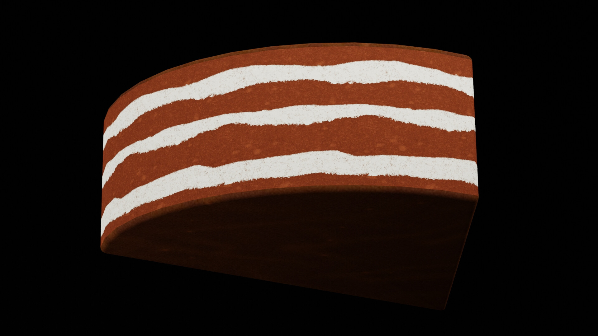 Chocolate Cake Slice - 3D Model by thedazking