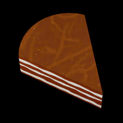 Chocolate Cake Slice - 3D Model by thedazking