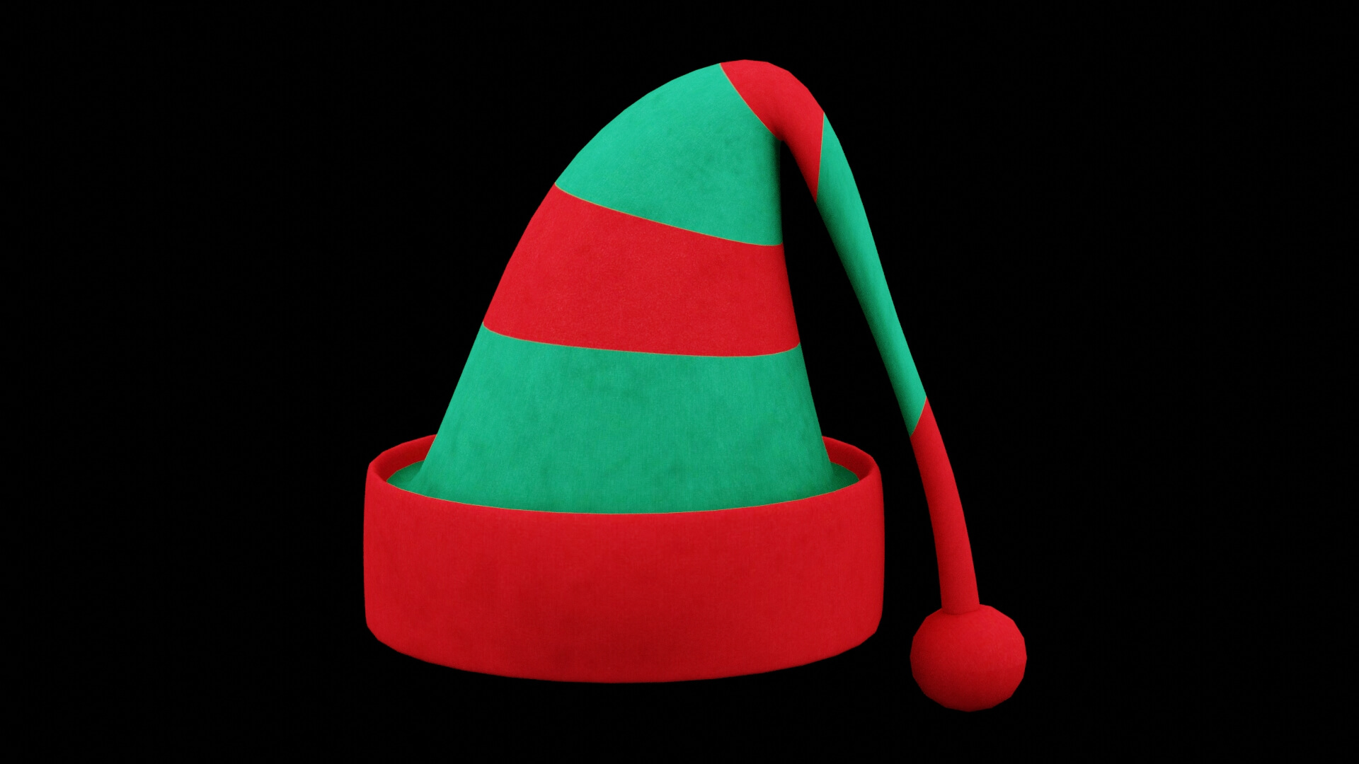 Christmas Elf Hat - 3D Model by thedazking