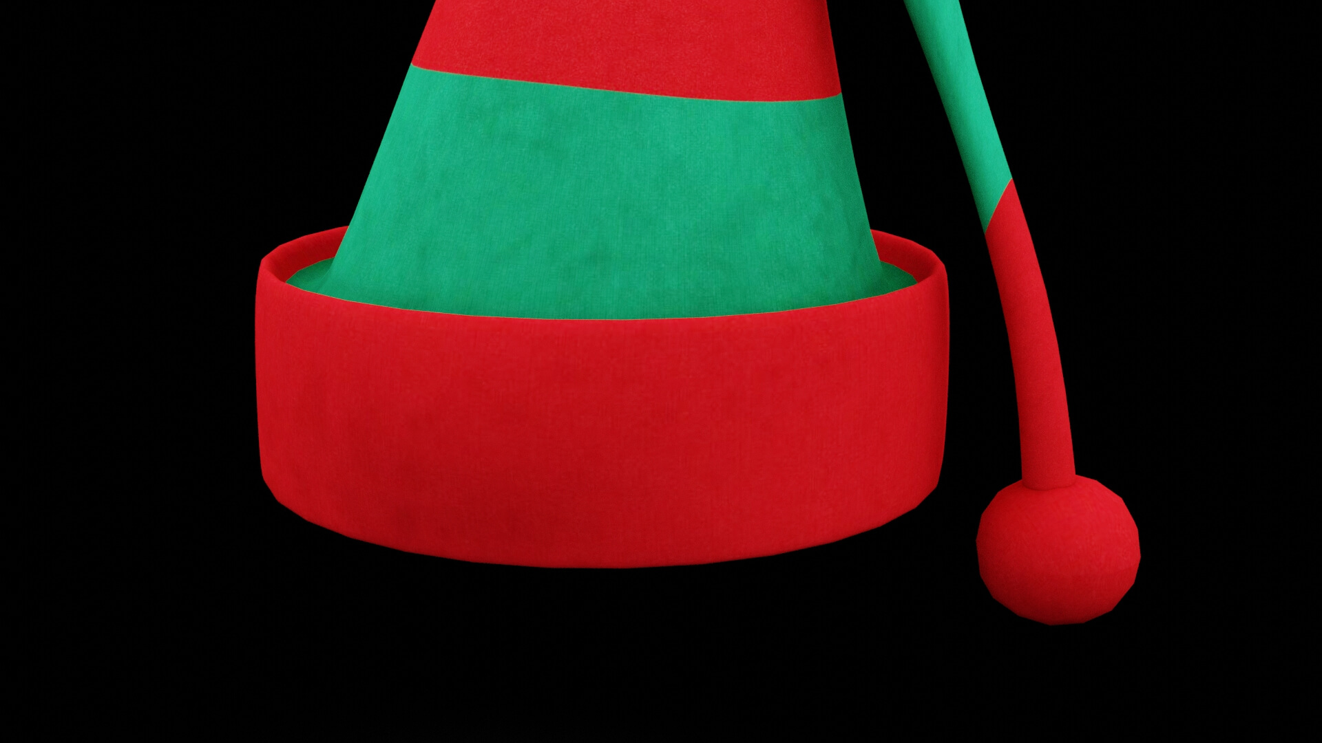 Christmas Elf Hat - 3D Model by thedazking
