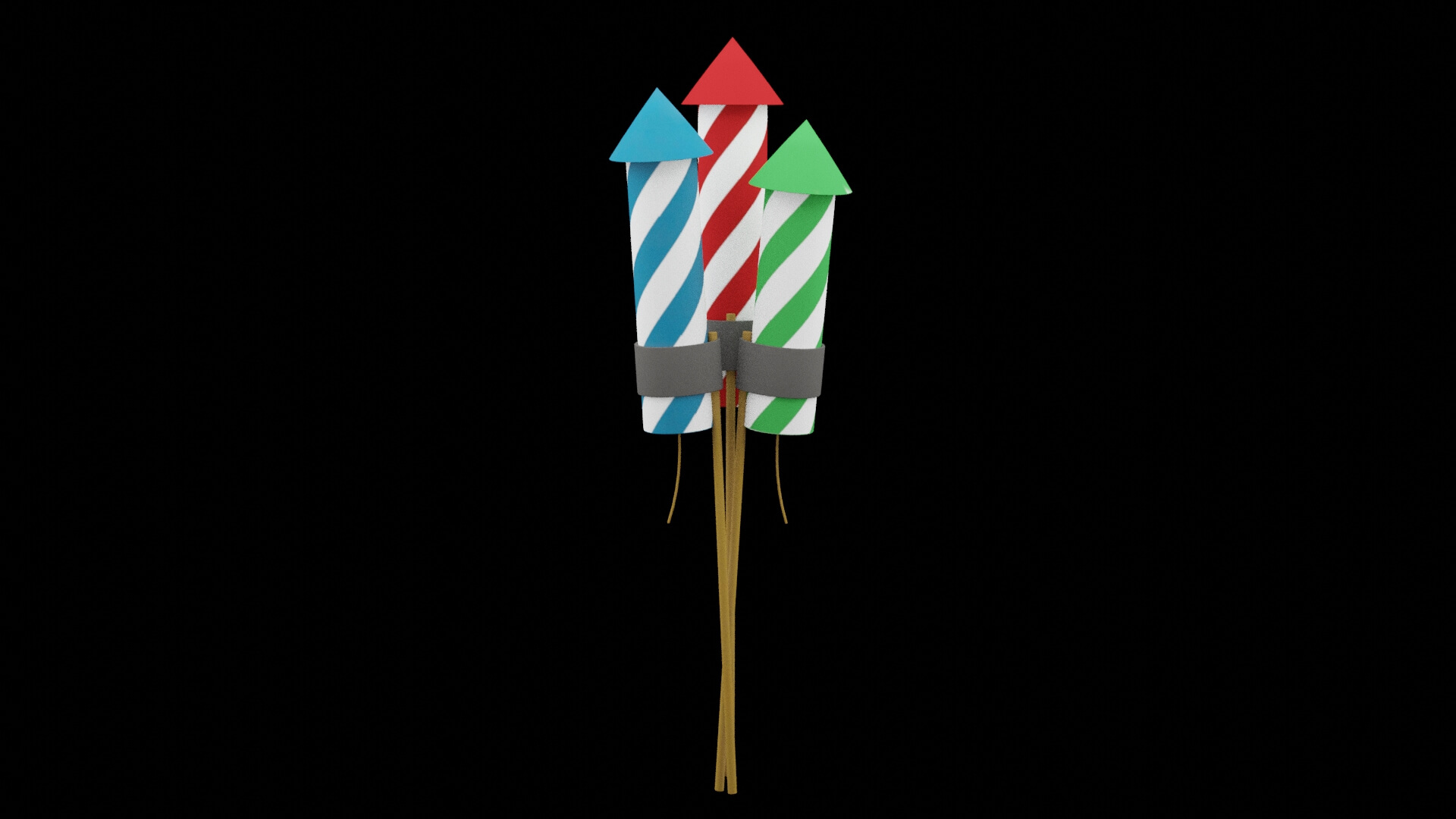 Christmas Firework - 3D Model by thedazking