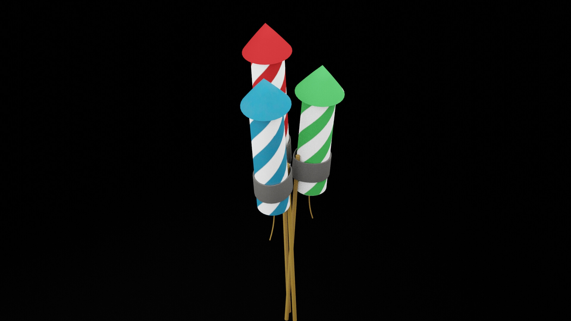 Christmas Firework - 3D Model by thedazking
