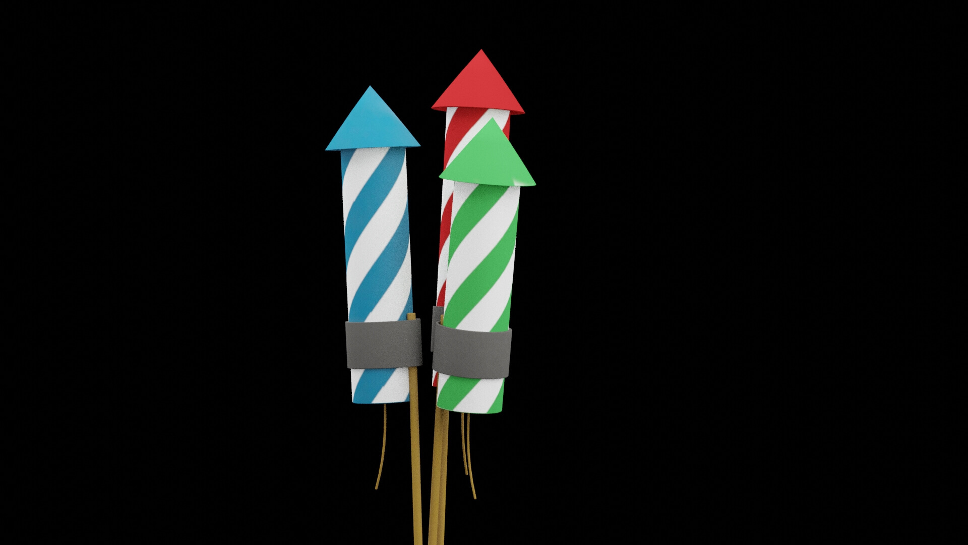 Christmas Firework - 3D Model by thedazking